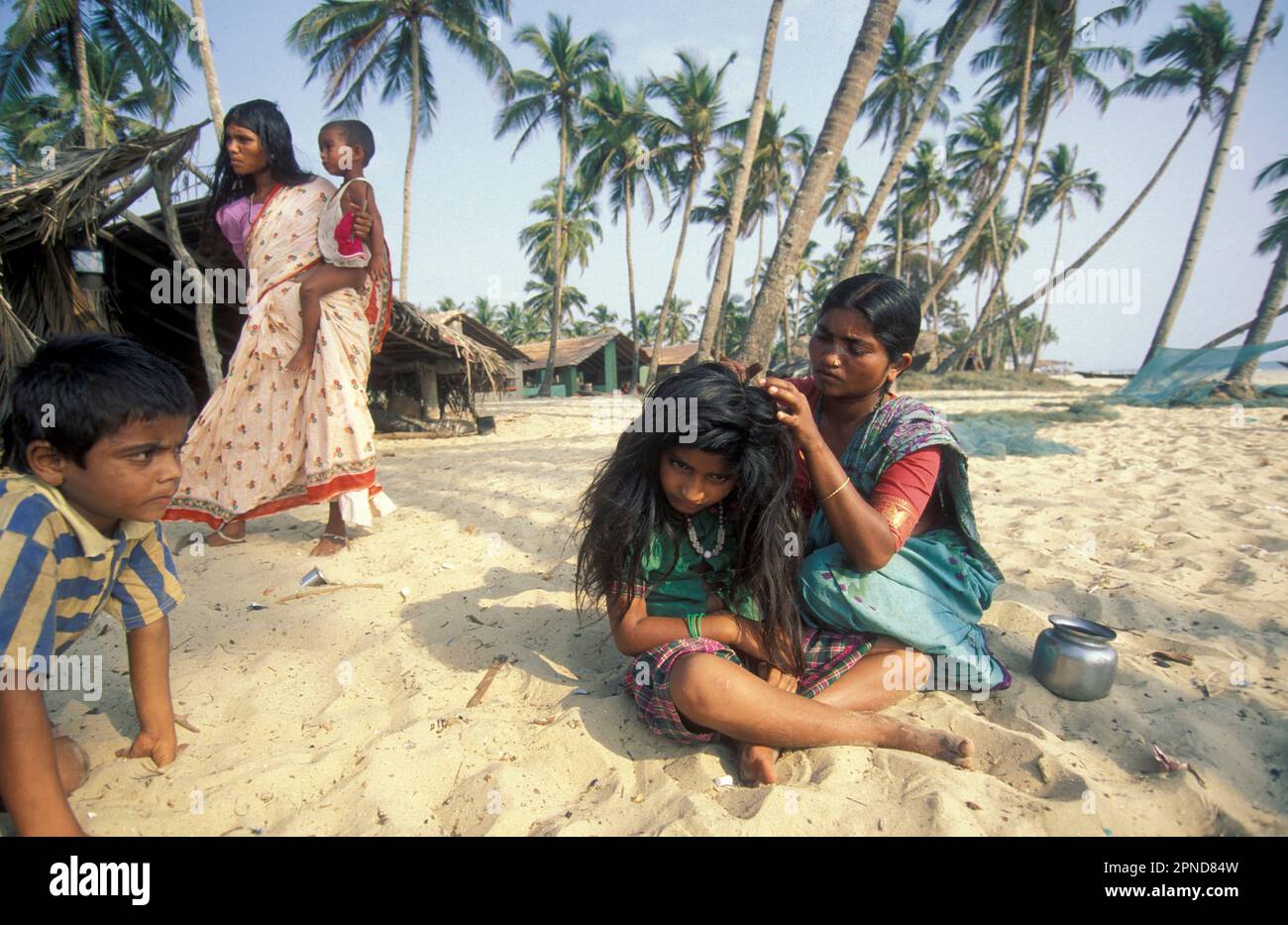 women of a fishing of a Fishing Village on the Coast at the Town of ...
