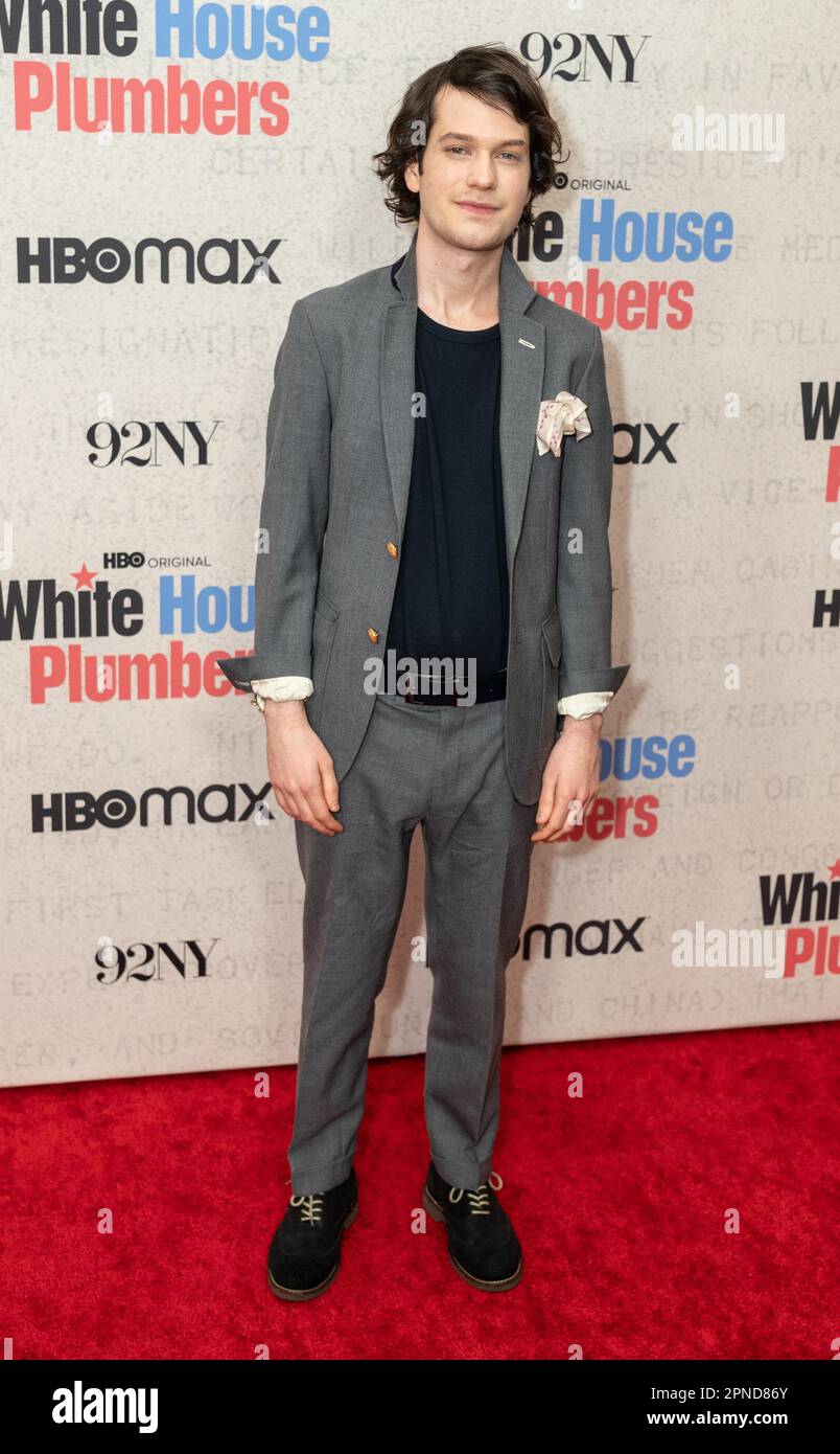 Bronx, New York, USA. 17th Apr, 2023. Liam James attends 'White House Plumbers' HBO TV Series ...
