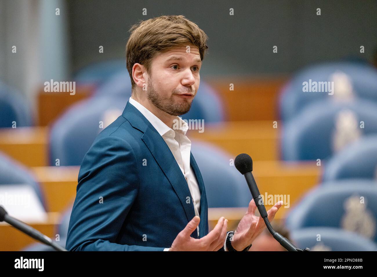 DEN HAAG, NETHERLANDS - APRIL 18: Gideon van Meijeren (FVD) during the ...