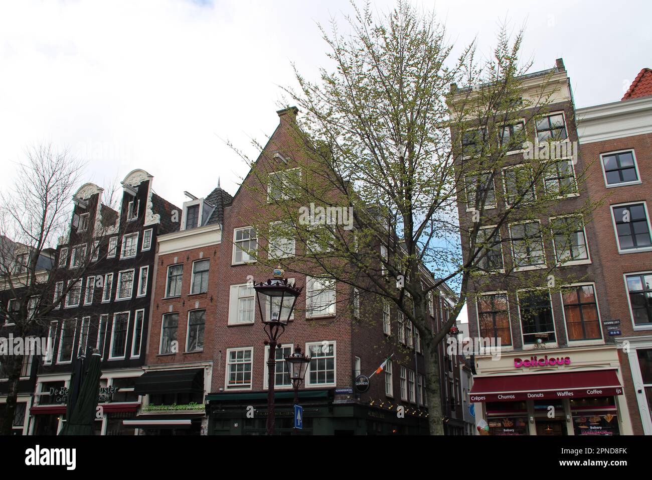 old brick houses or flat buildings in amsterdam (the netherlands Stock ...