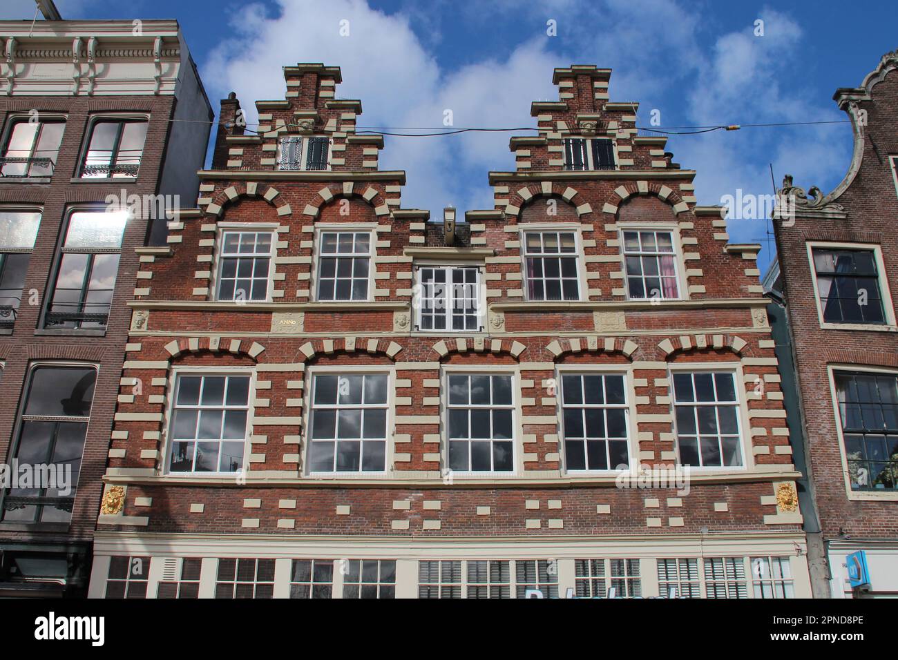 old brick houses in amsterdam (the netherlands Stock Photo - Alamy