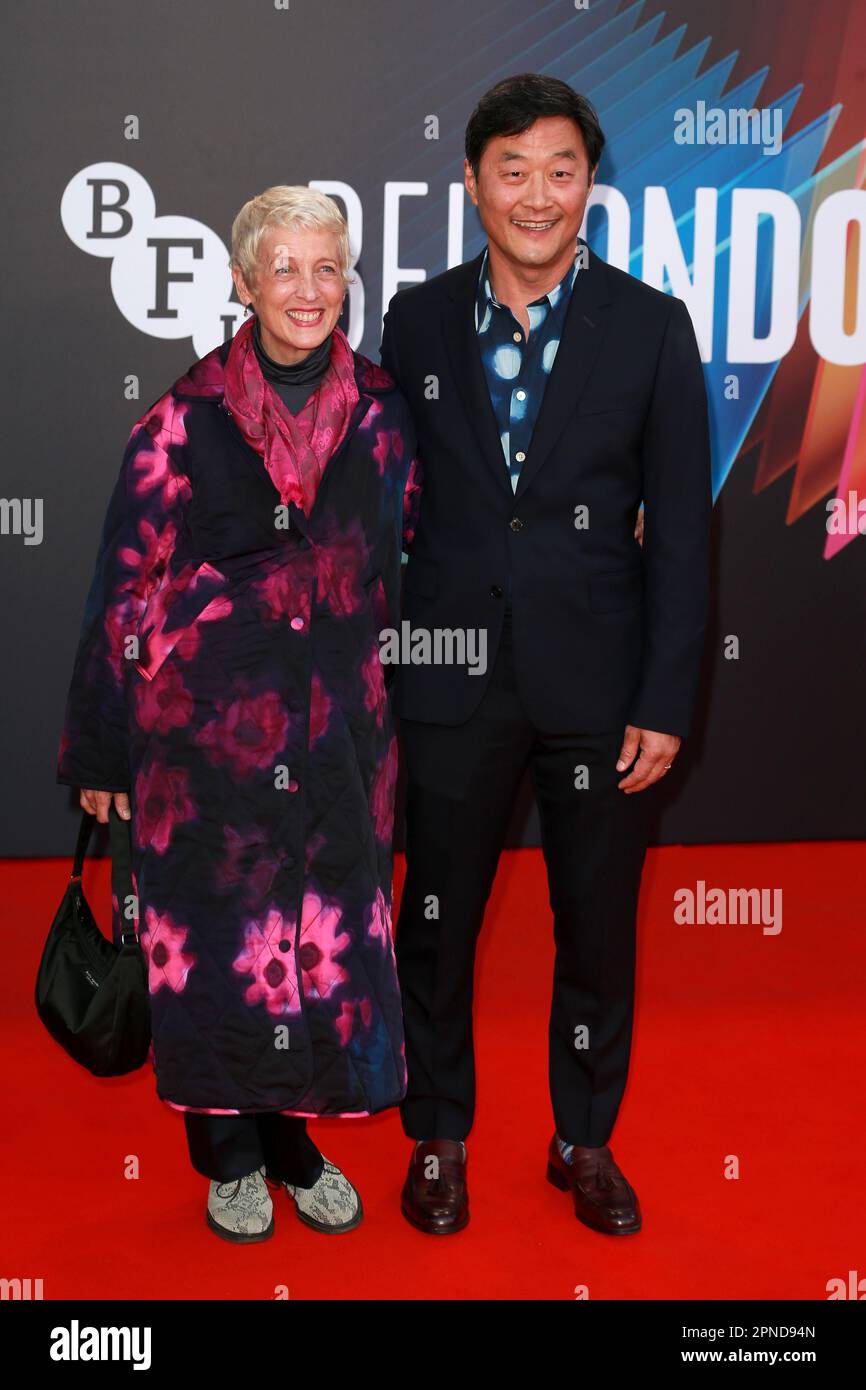 Kelly Park and Steve Park attend "The French Dispatch" UK Premiere ...