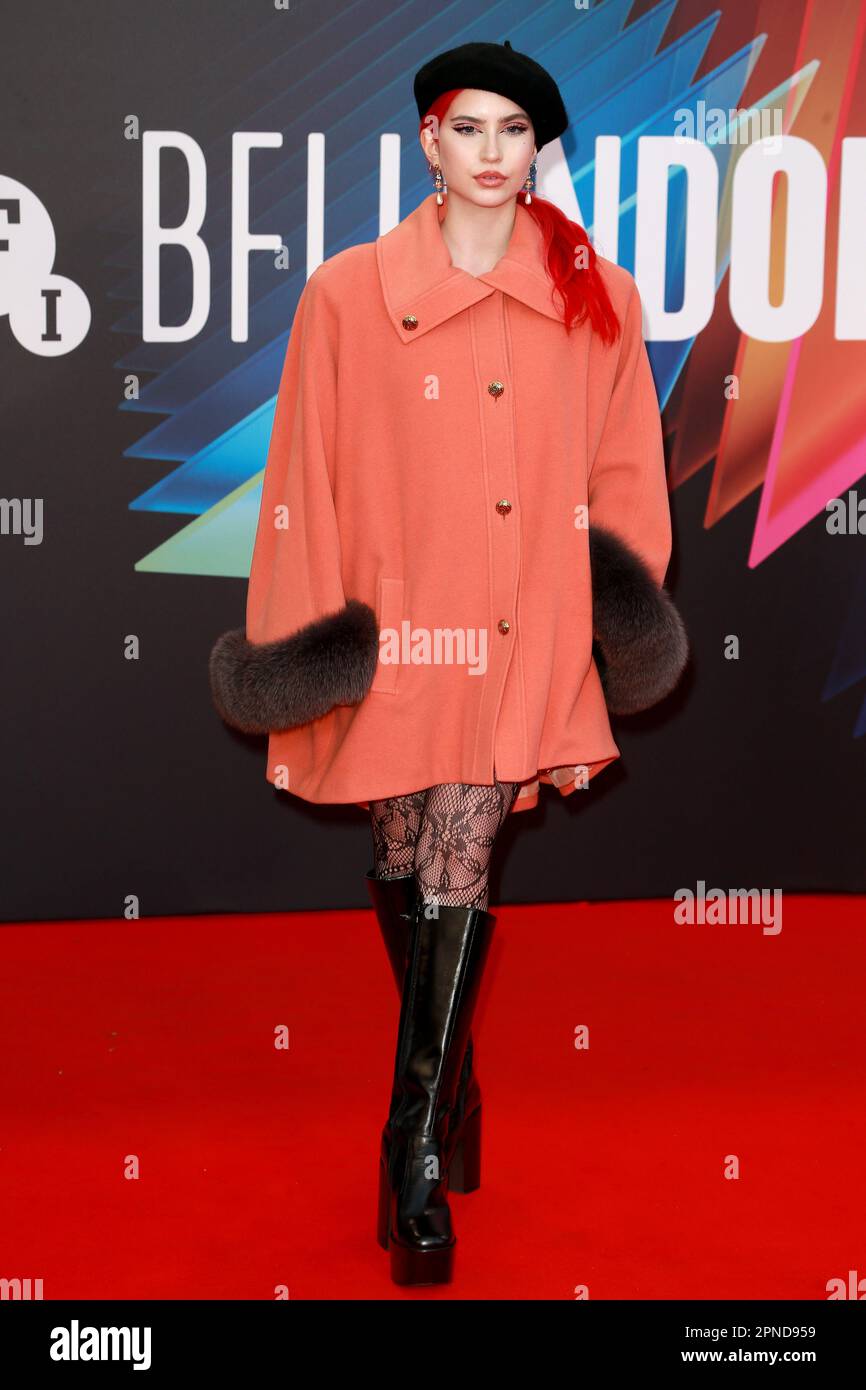 Abby Roberts attends "The French Dispatch" UK Premiere during the 65th ...