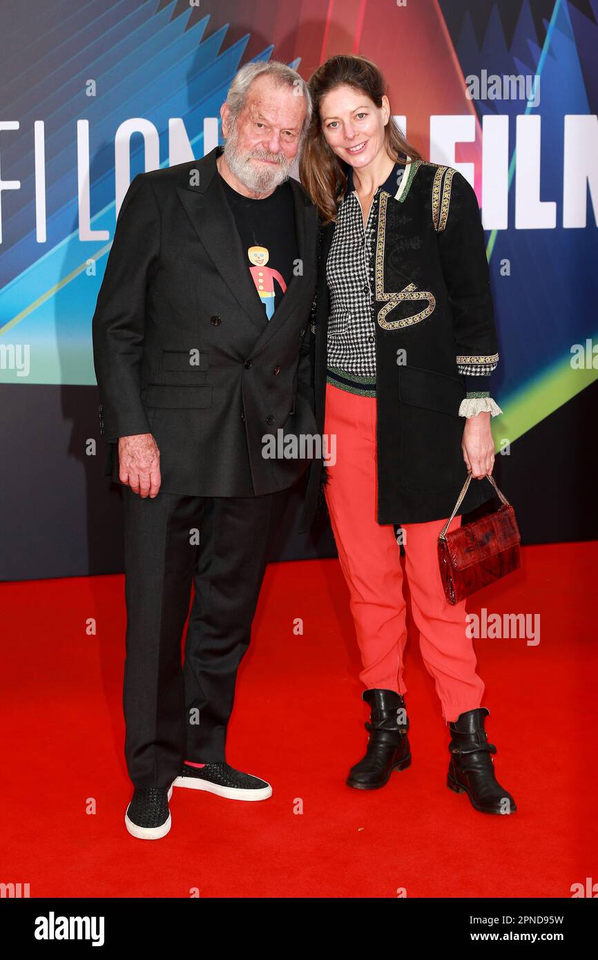 Amy Gilliam and Terry Gilliam attend "The French Dispatch" UK Premiere ...