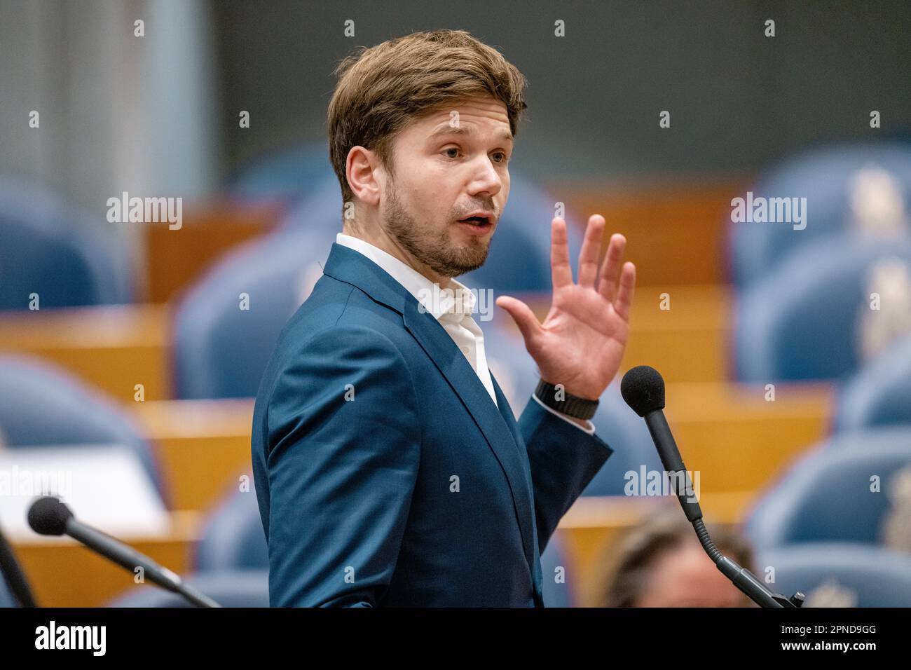 DEN HAAG, NETHERLANDS - APRIL 18: Gideon van Meijeren (FVD) during the ...