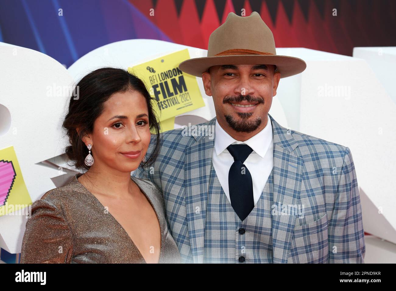 Octavio E Rodriguez (R) and guest attend the "Ron's Gone Wrong" UK ...