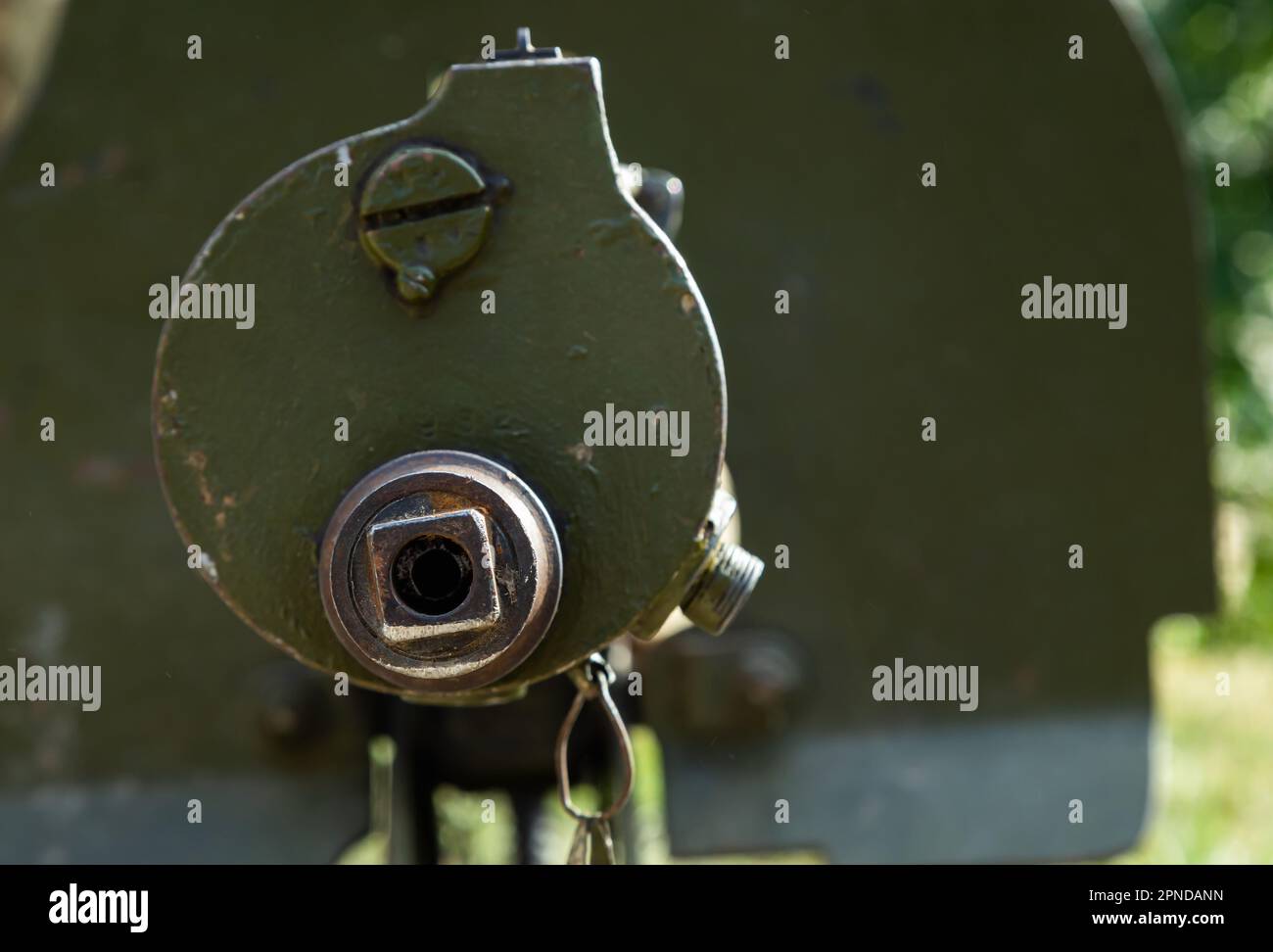 The ancient machine gun system of Old Maxim close up Stock Photo - Alamy