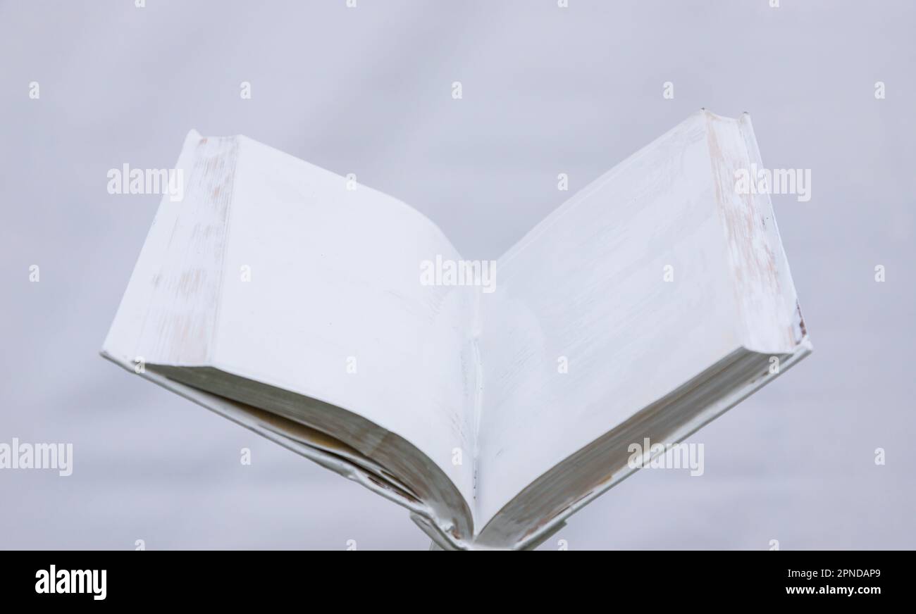 blank white open book on a uniform backgroundblank white open book on a ...