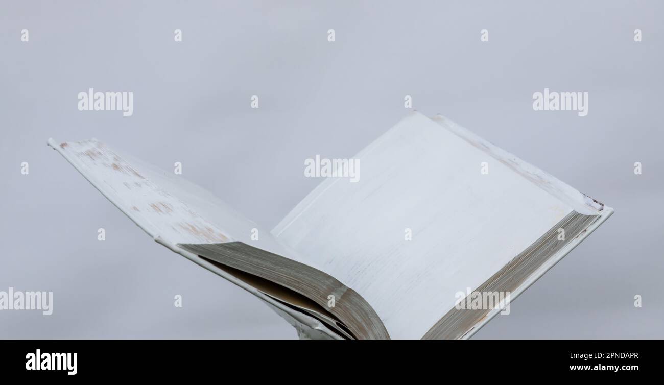 blank white open book on a uniform backgroundblank white open book on a ...