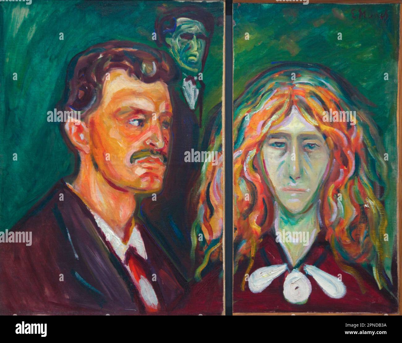 Self-portrait against Green Background, 1905, Edvard Munch, Munch ...