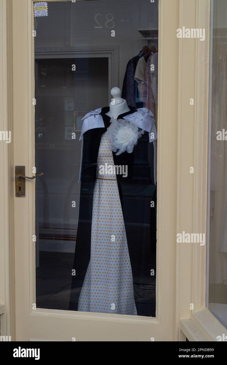 Eton, Windsor, Berkshire, UK. 18th April, 2023. A pretty Coronation ...