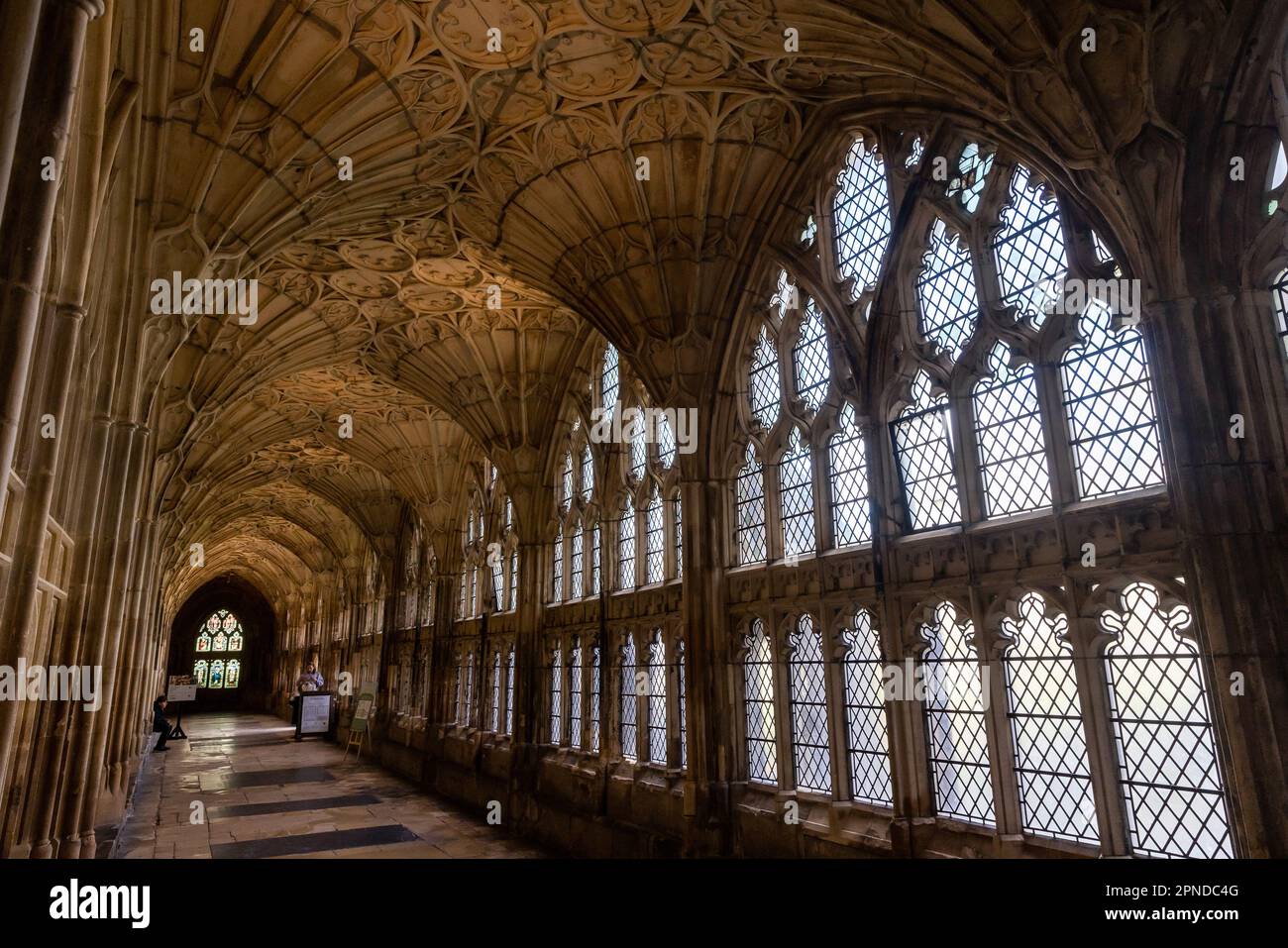 Gloucester, UK. 13th April, 2023. The famous Cloister of Gloucester ...