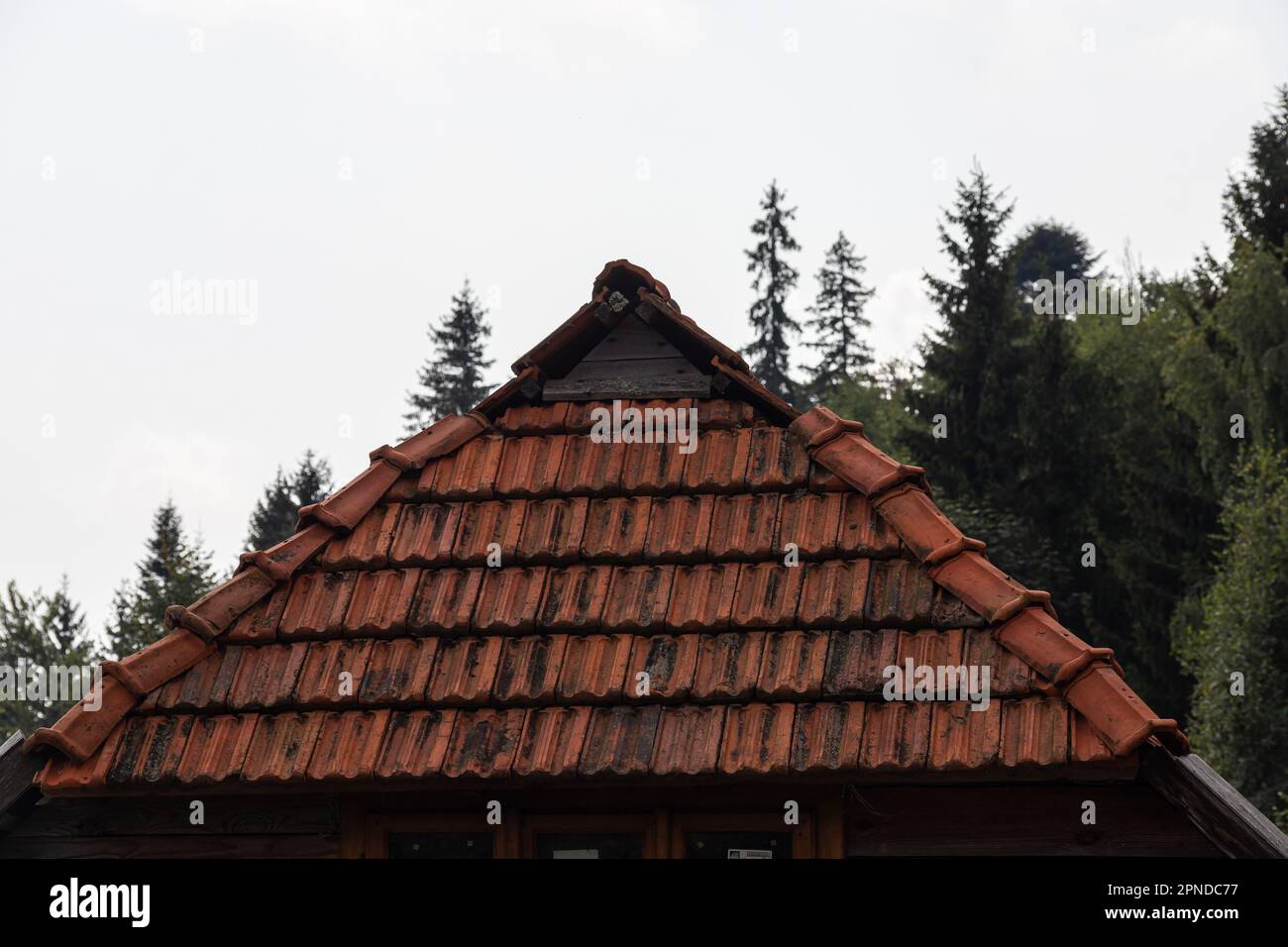 roof tile. tile roof of a old house. tile roofs used in old and modern ...
