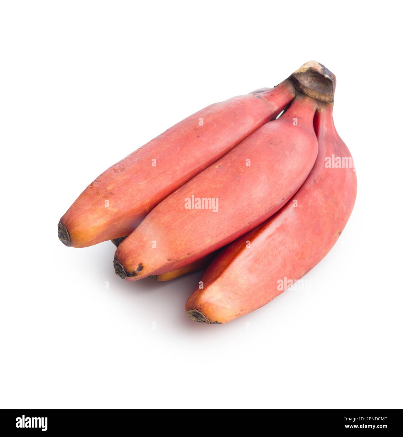 Tasty red bananas isolated on the white background Stock Photo - Alamy