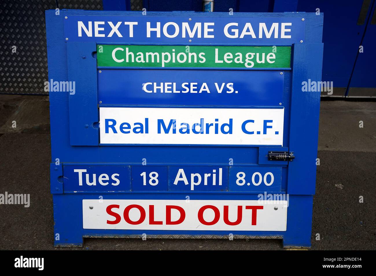Champions of europe sign hi-res stock photography and images - Alamy