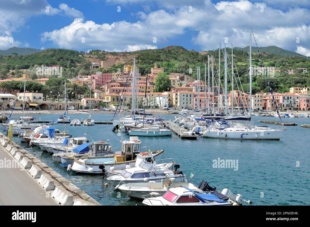 Village of Rio Marina ,Island of Elba,Tuscany,mediterranean Sea,Italy ...