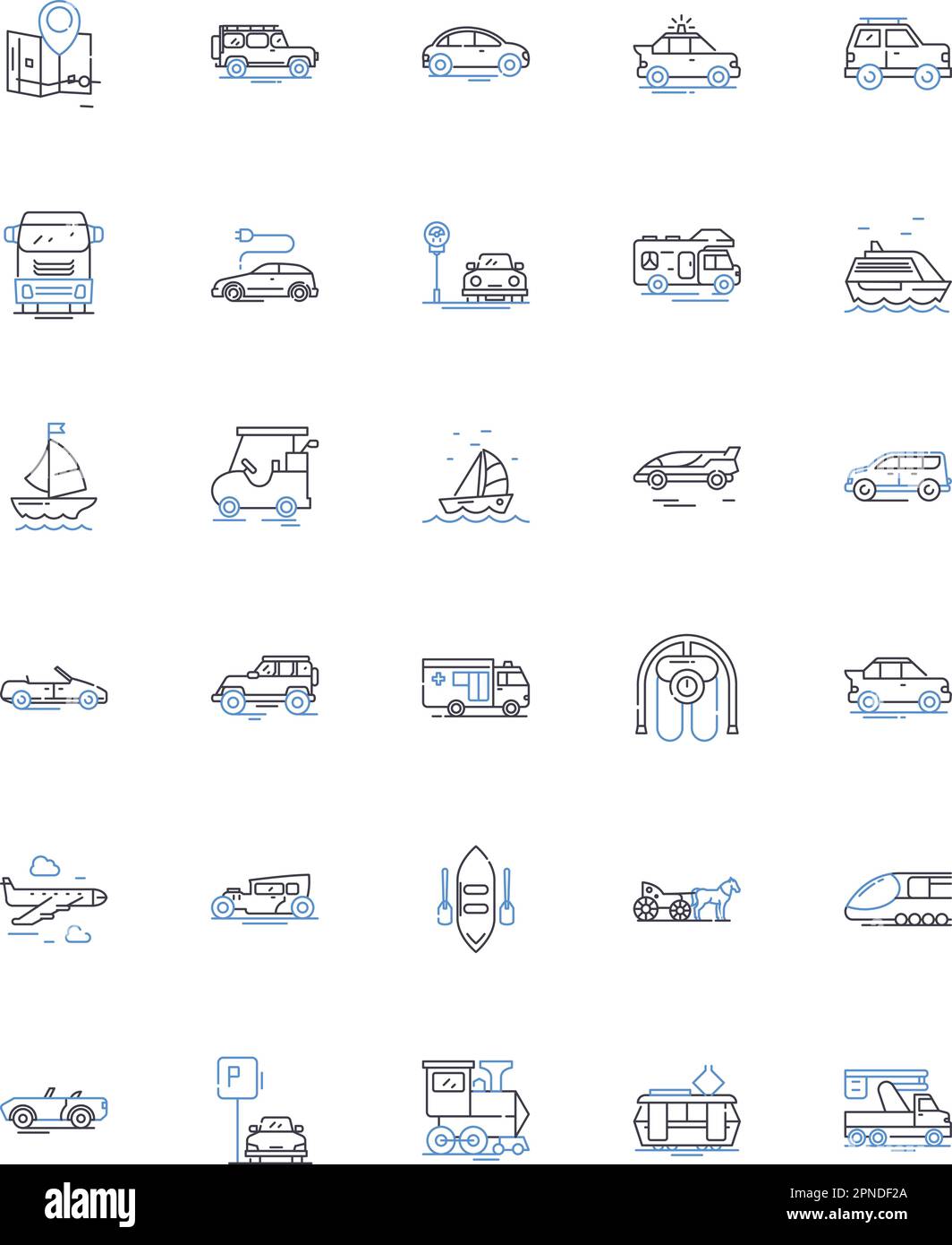Transit line icons collection. Commute, Transportation, Vehicles, Route ...