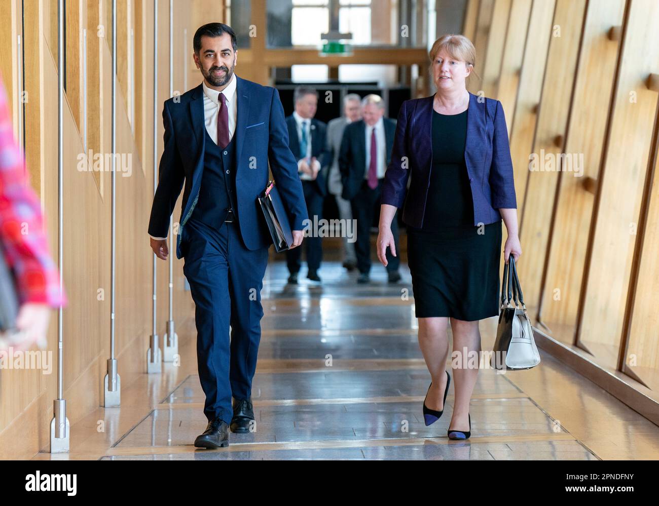 First Minister Humza Yousaf, with Deputy First Minister Shona Robison ...