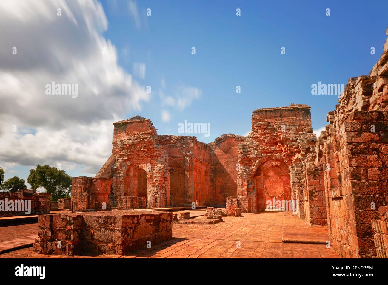 The ruins of the Jesuit Missions of "La Santísima Trinidad de Paraná ...
