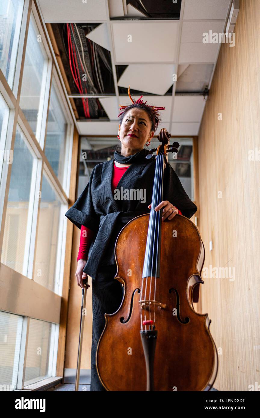 Scottish Chamber Orchestra’s principal cellist Su-a Lee poses in the ...