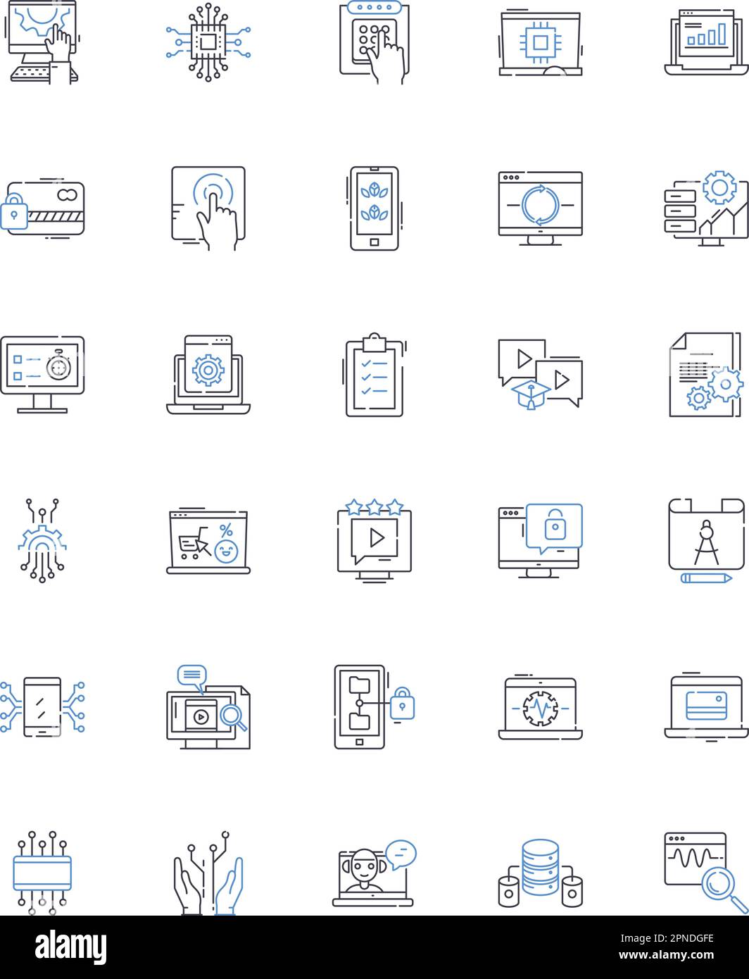 Codebase line icons collection. Repository, Versioning, Commit, Merge ... Codebase line icons collection. Repository, Versioning, Commit, Merge ...