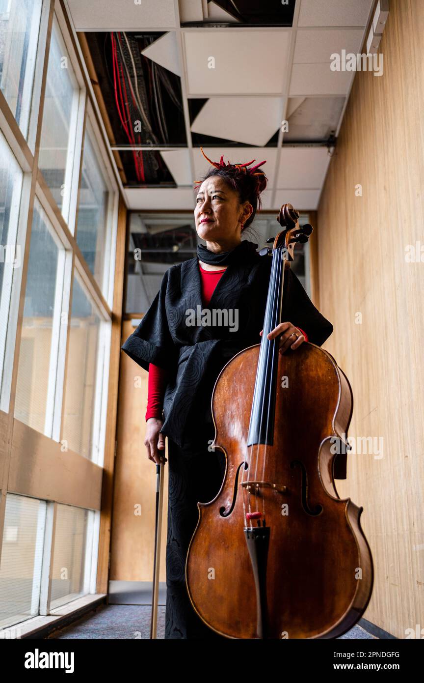 Scottish Chamber Orchestra’s principal cellist Su-a Lee poses in the ...