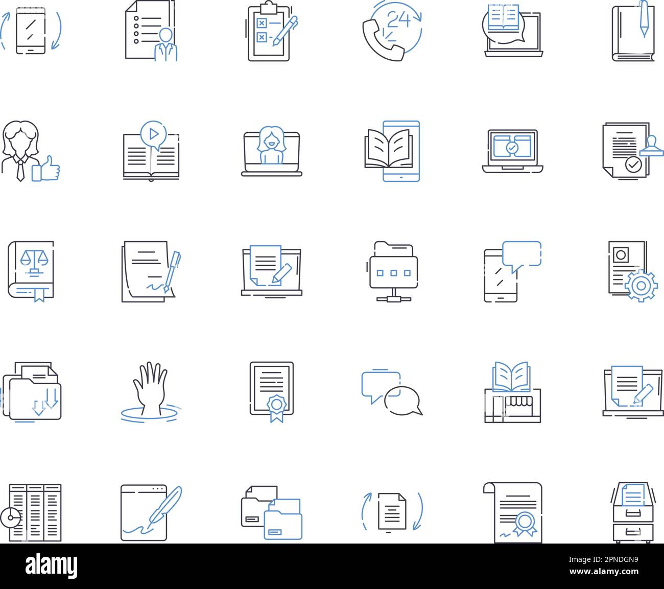 Expanded knowledge line icons collection. Enlightenment, Wisdom ...