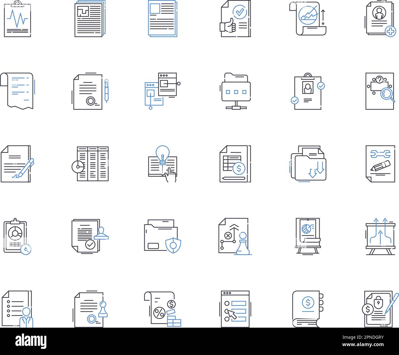 Certificates line icons collection. Accreditation, Validation ...