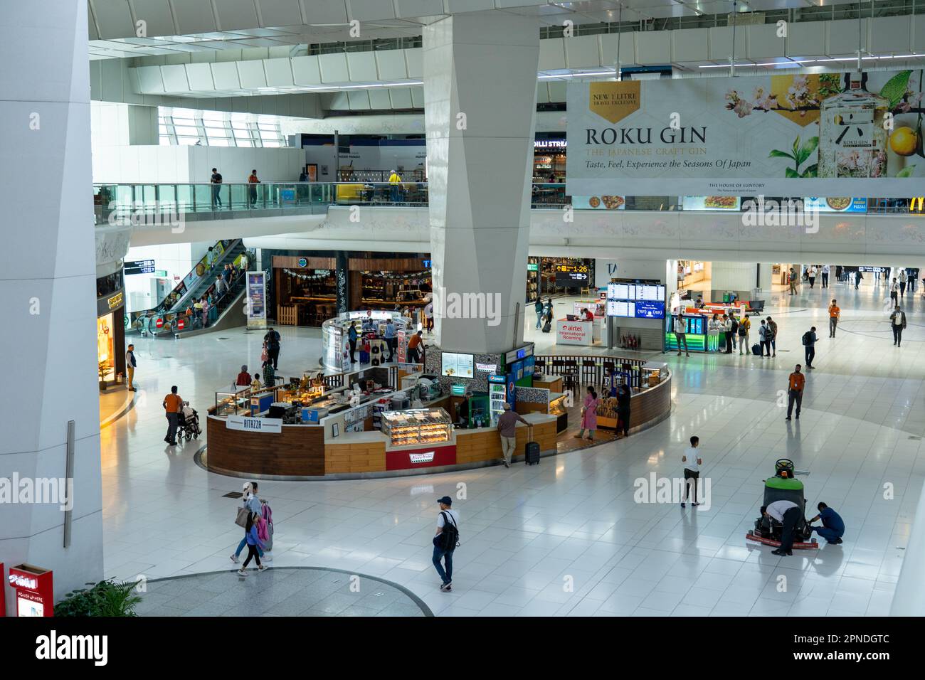 International Terminal at Indira Gandhi Airport in Delhi, India Stock ...
