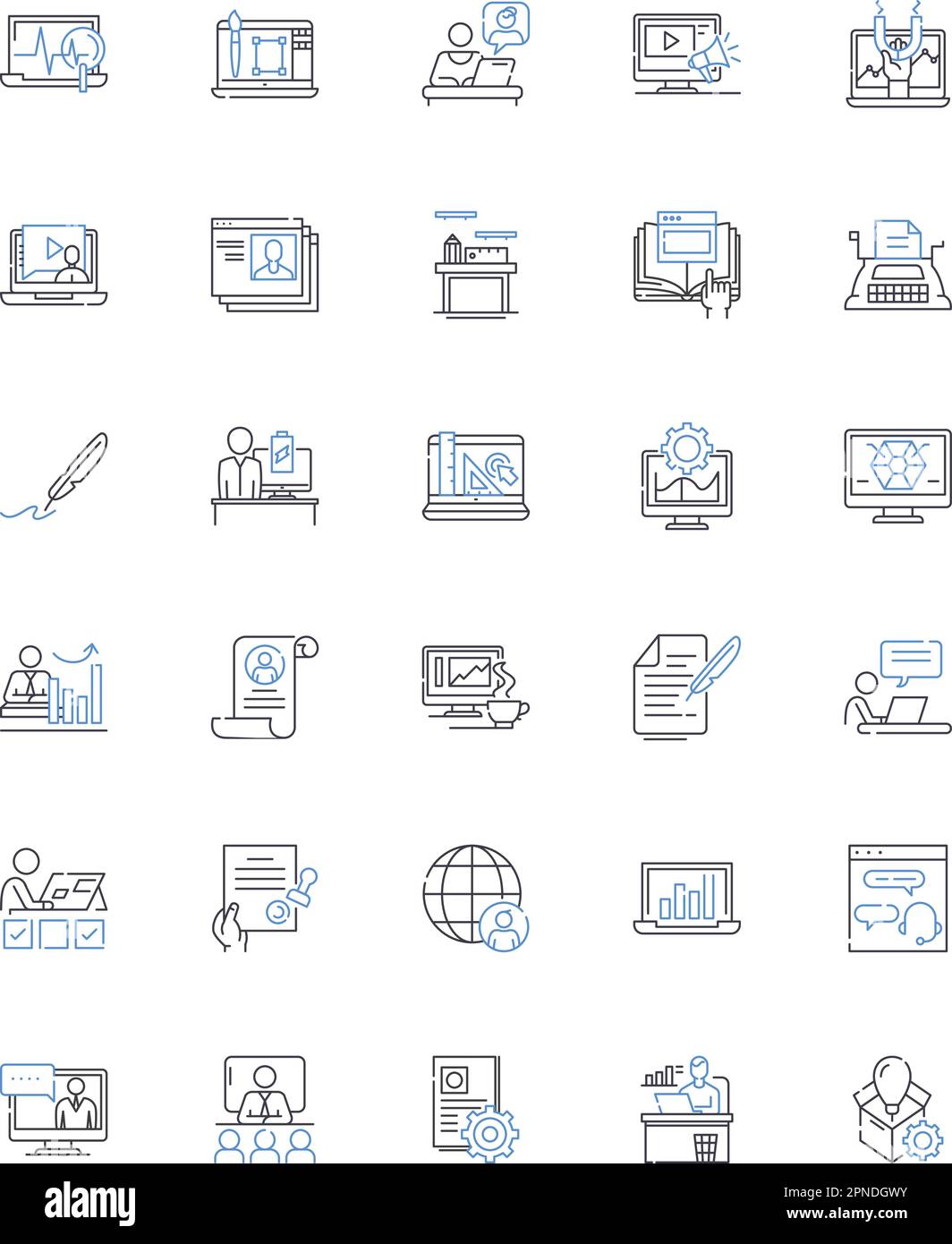 Talent and skills line icons collection. Ability, Aptitude, Capacity ...