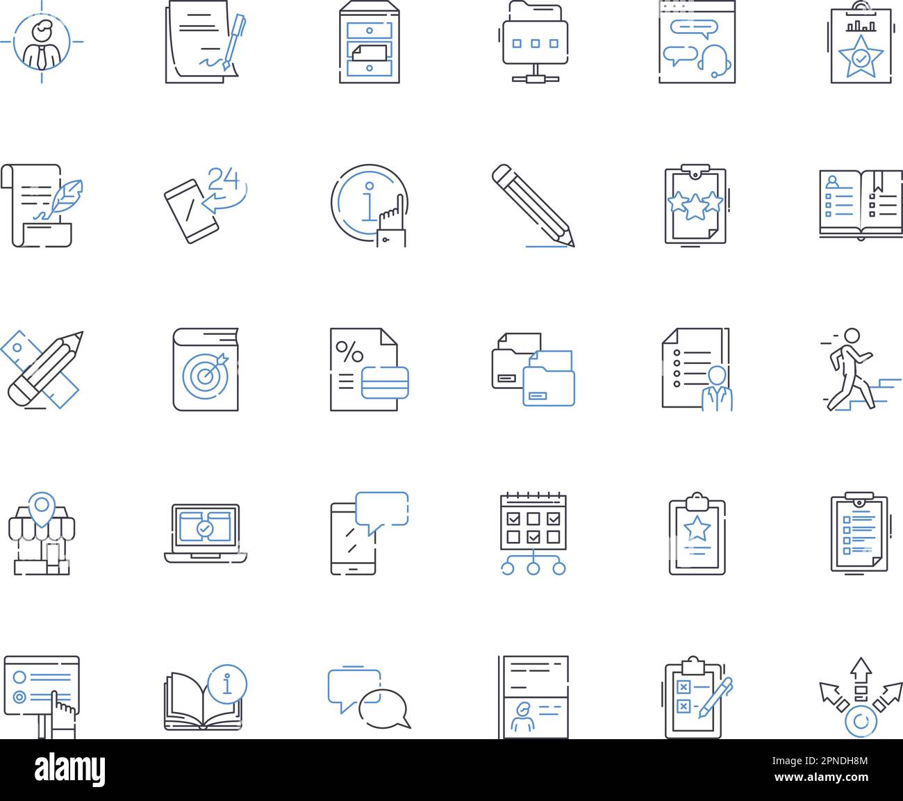 Automotive parts line icons collection. Engine, Transmission ...