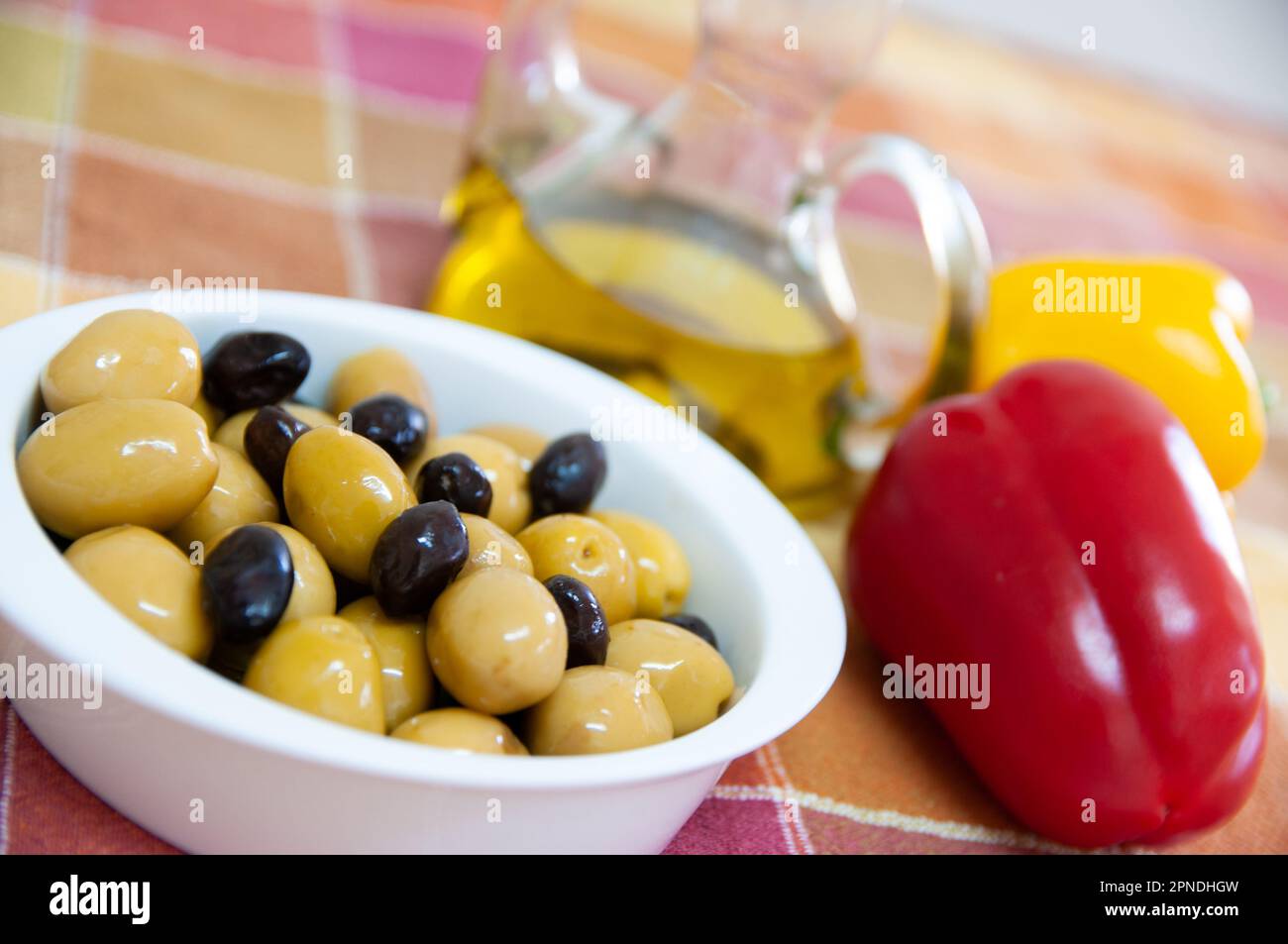 Green whole olives close hi-res stock photography and images - Alamy