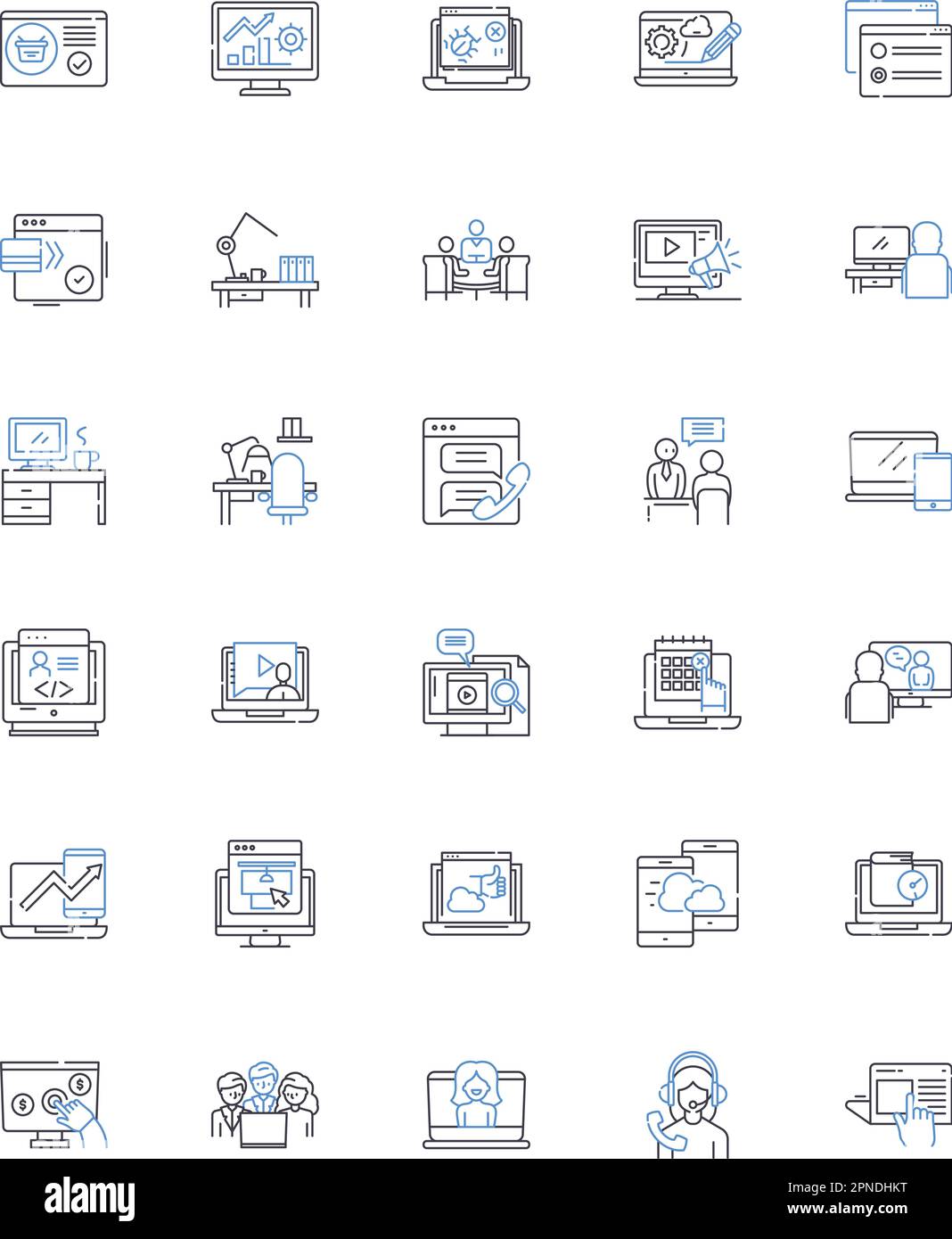 Direct selling line icons collection. Nerk Commission Product Sales ...