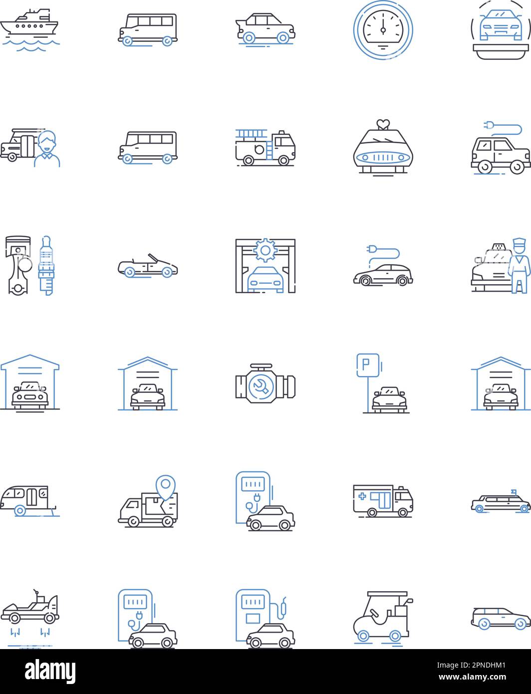 Delivery line icons collection. Express, Courier, Shipping, Transit ...