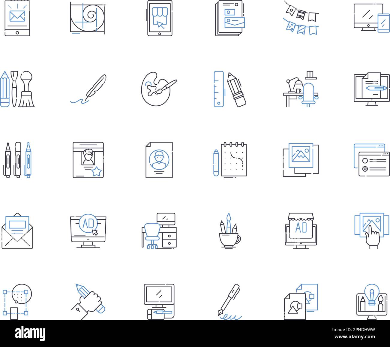 Social strategy line icons collection. Engagement, Community, Content ...