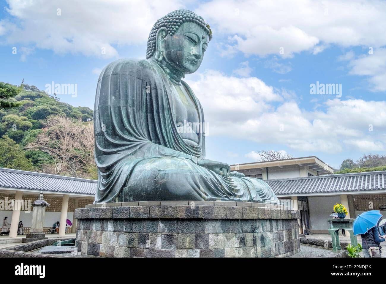 Great Buddha of Kotoku-in Temple in the city of Kamakura in Japan Stock ...