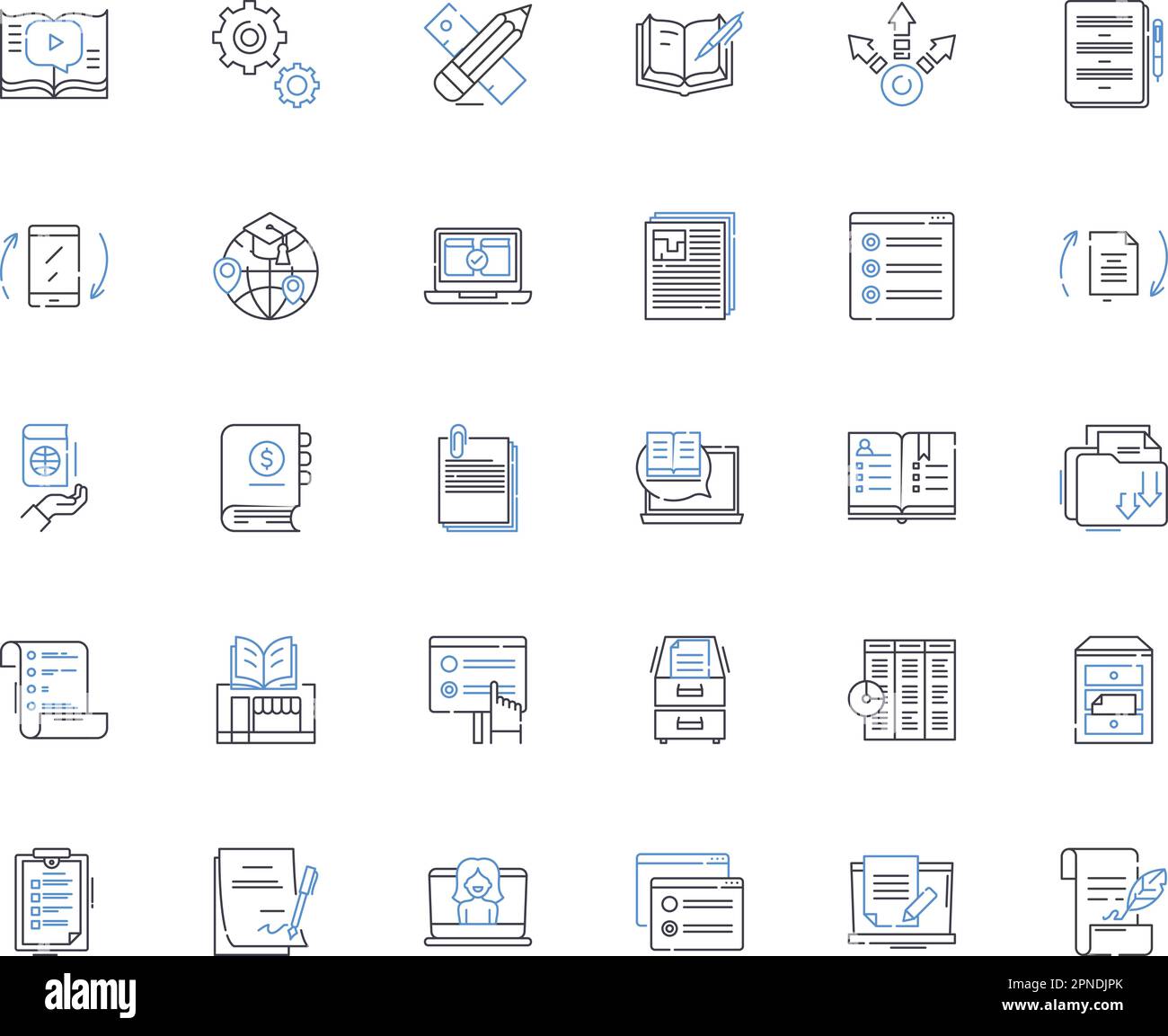 Web Based Training Line Icons Collection E Learning Online Learning Virtual Training