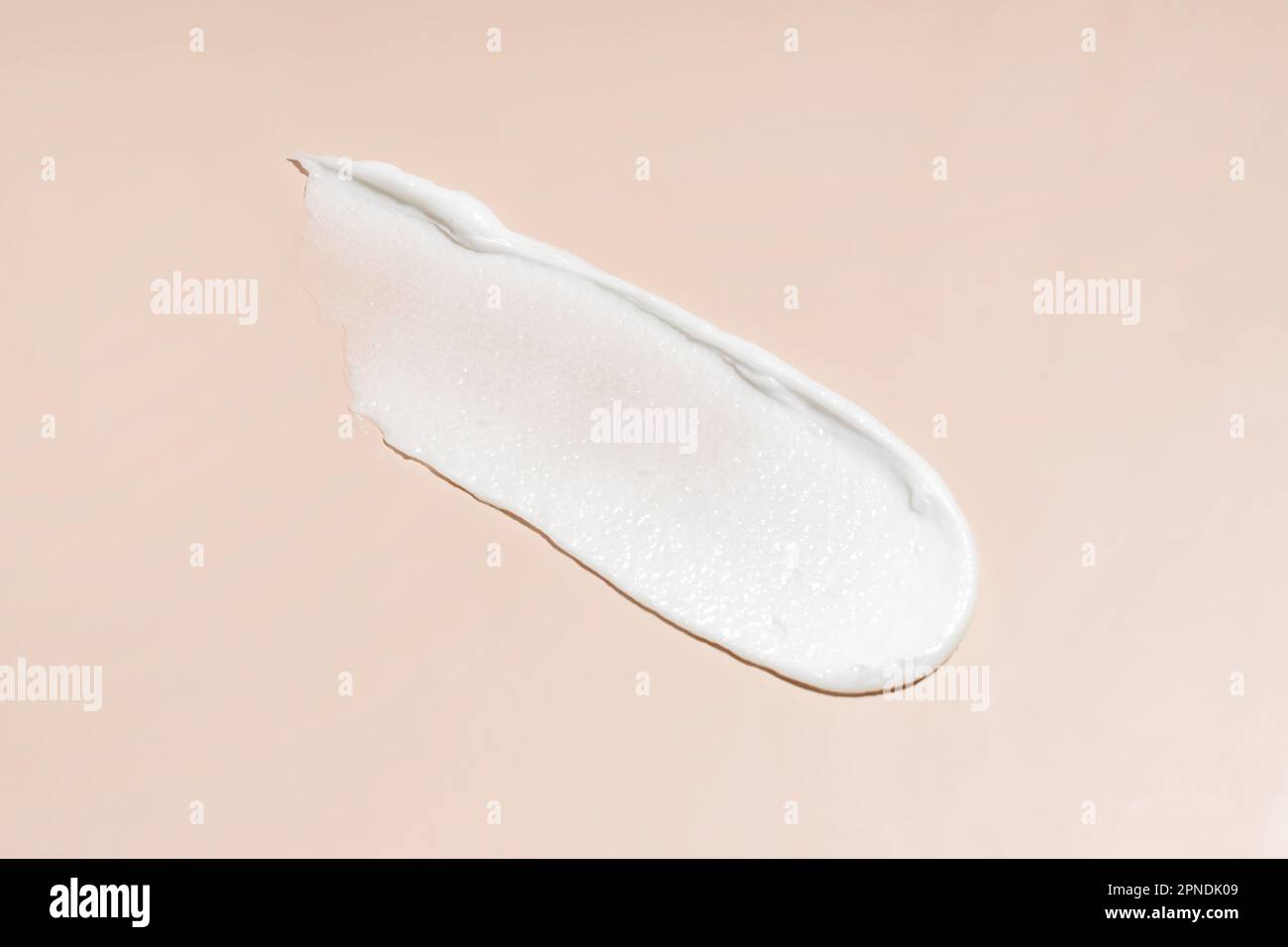 White cosmetic cream texture, skincare lotion swatch on pastel ...