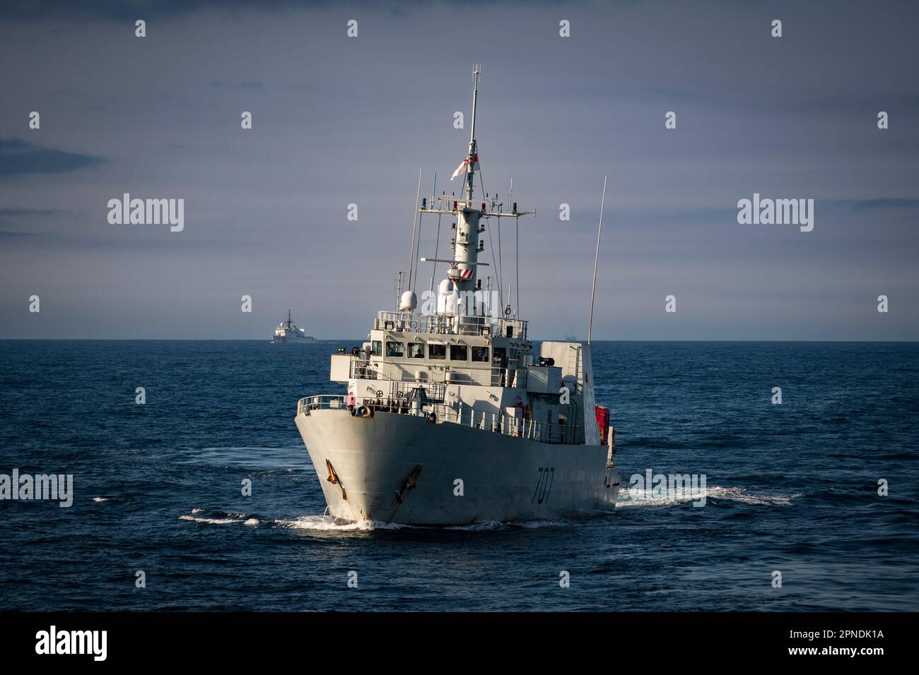 Royal Canadian Navy minesweeper and coastal patrol vessel HMCS Goose ...