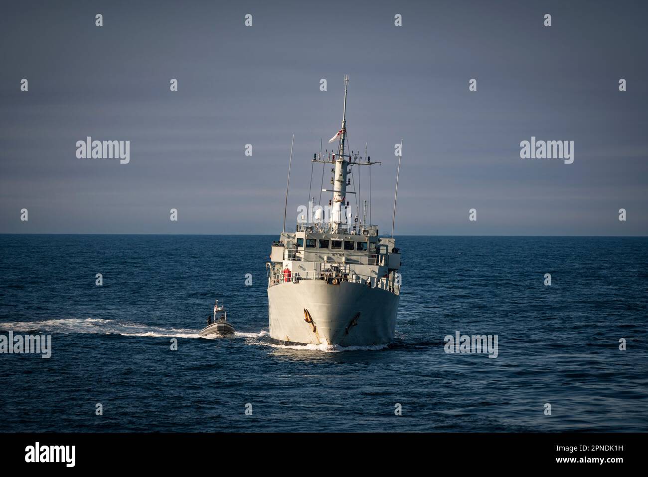 Royal Canadian Navy minesweeper and coastal patrol vessel HMCS Goose ...