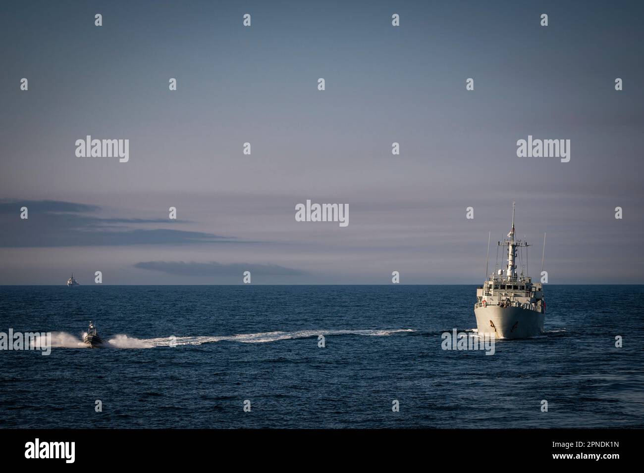 Royal Canadian Navy minesweeper and coastal patrol vessel HMCS Goose ...