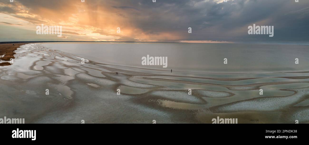 Aerial view of the beautiful seaside city of Parnu Stock Photo - Alamy