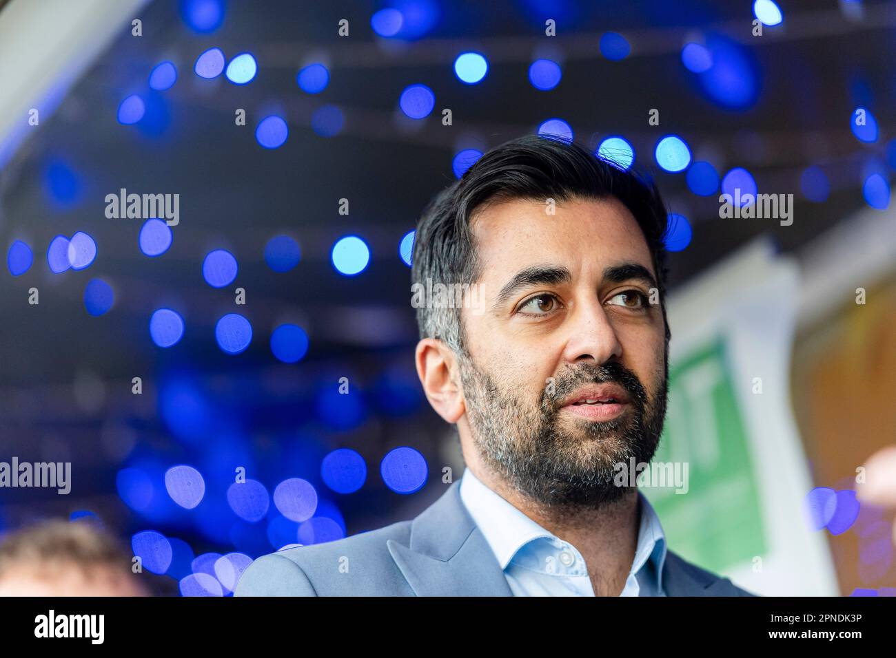 SNP member Humza Yousaf visits community charity in Dalkeith, as he is ...