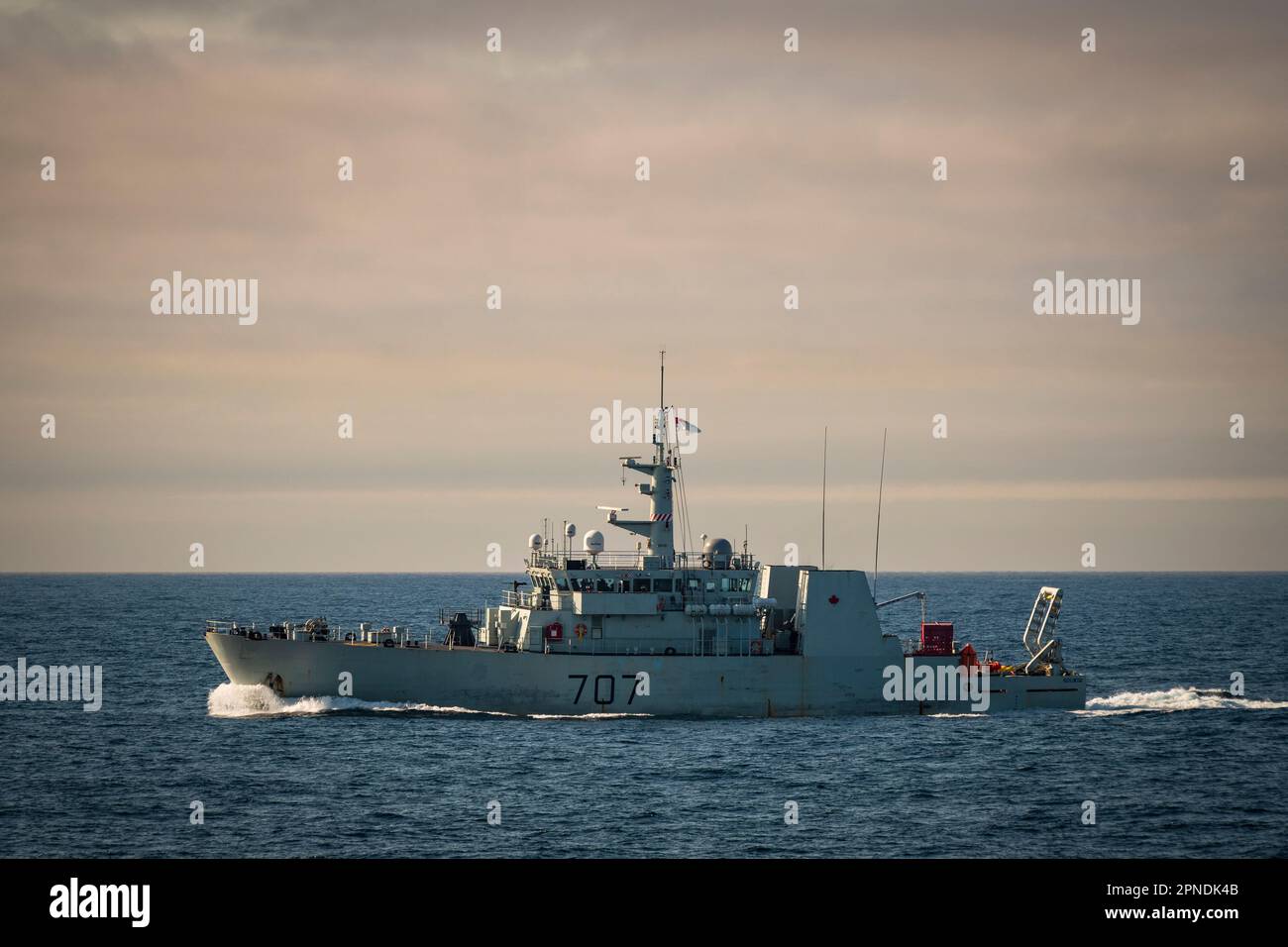 Royal Canadian Navy minesweeper and coastal patrol vessel HMCS Goose ...