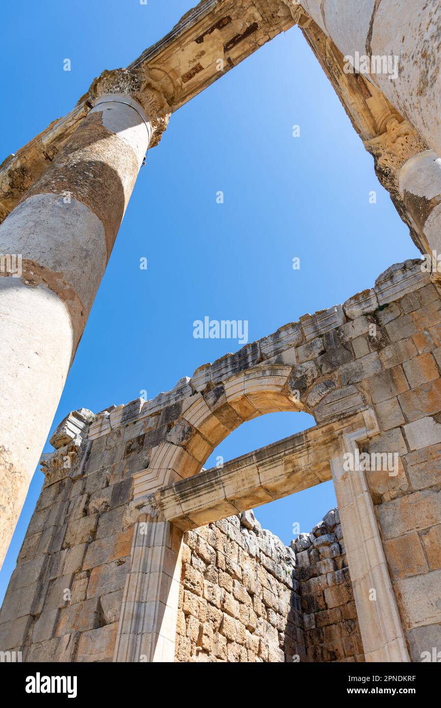 Roman ruins in the ancient city of Cuicul-Djemila. UNESCO world ...