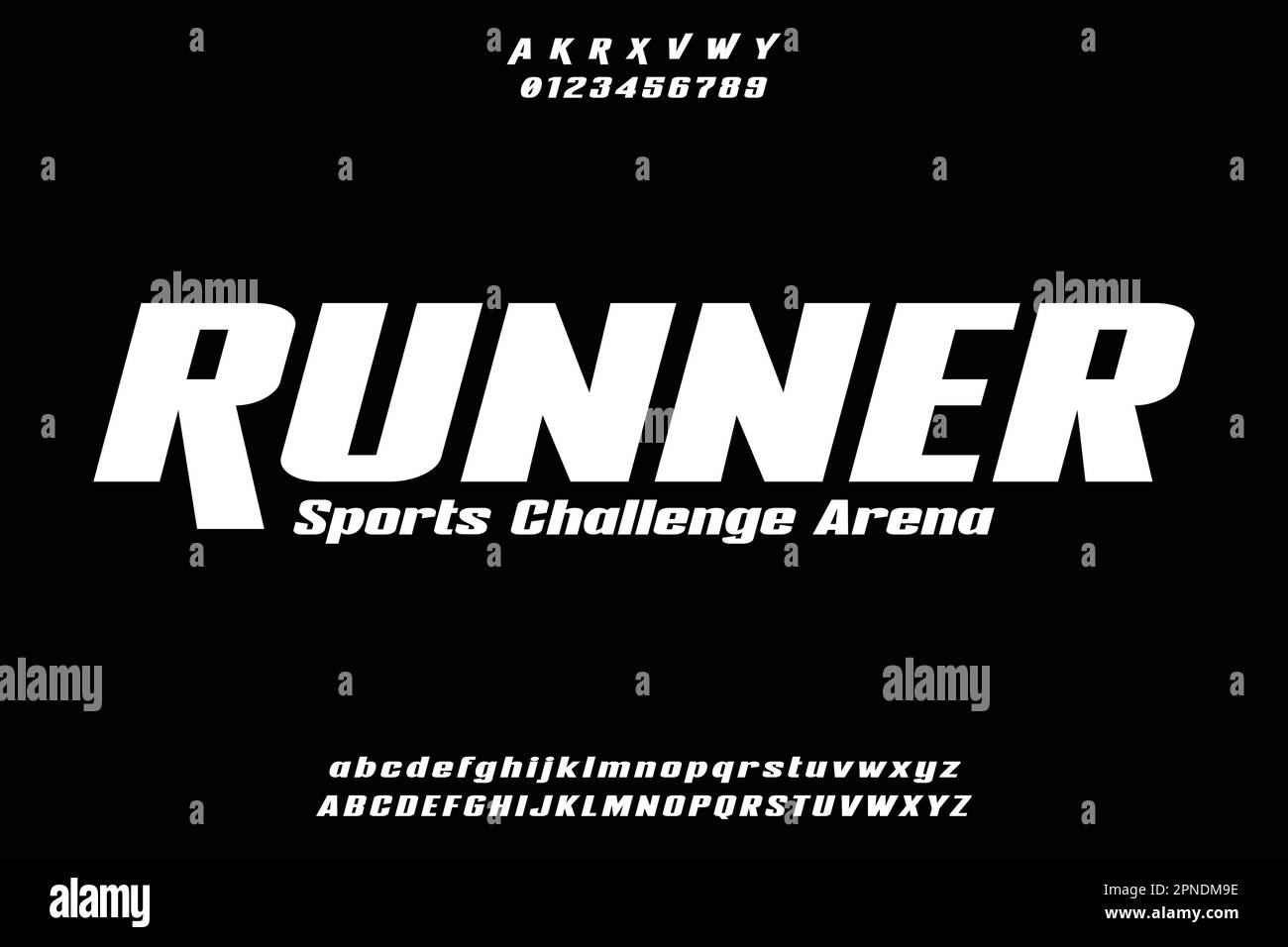 Modern bold slant alphabets display font vector Stock Vector Image & Art - Alamy
