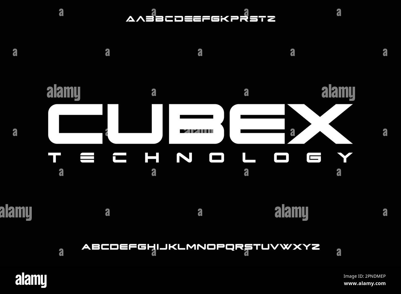 Bold modern alphabets display font vector with alternates Stock Vector ...