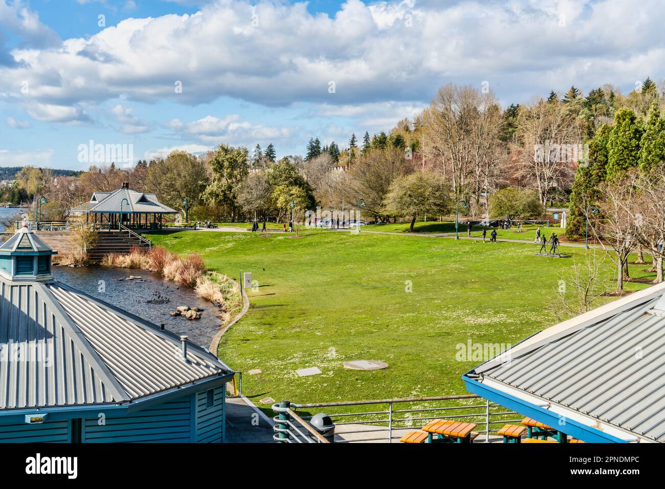 A veiw of Gene Coulon Park in Renton, Washington Stock Photo - Alamy