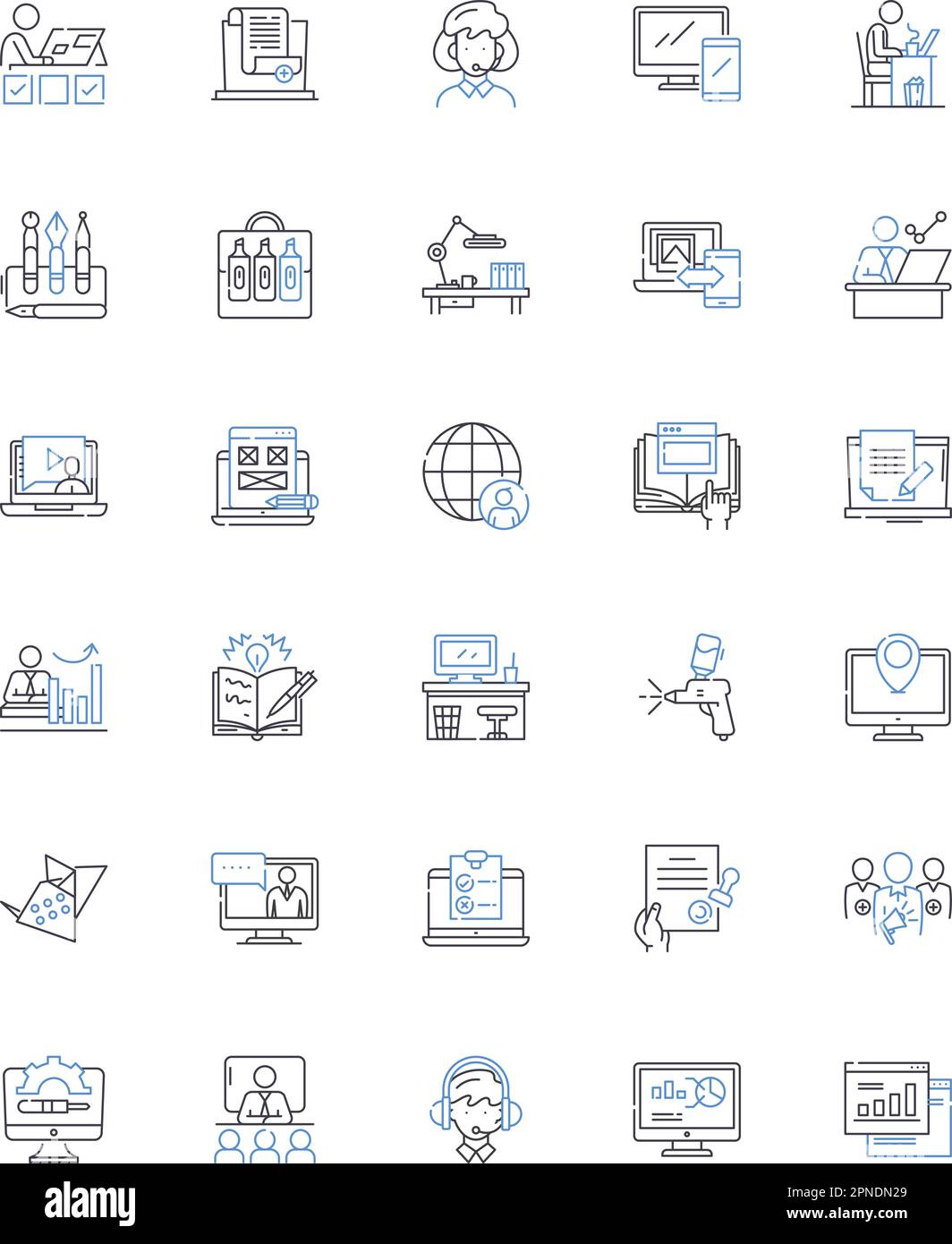 Summit Line Icons Collection Peak Climb Altitude Top View Hike Ascent Vector And Linear