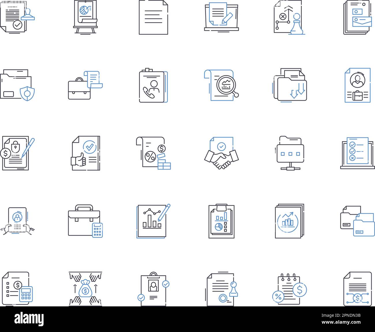 Invoices line icons collection. Payment, Transaction, Order, Due ...